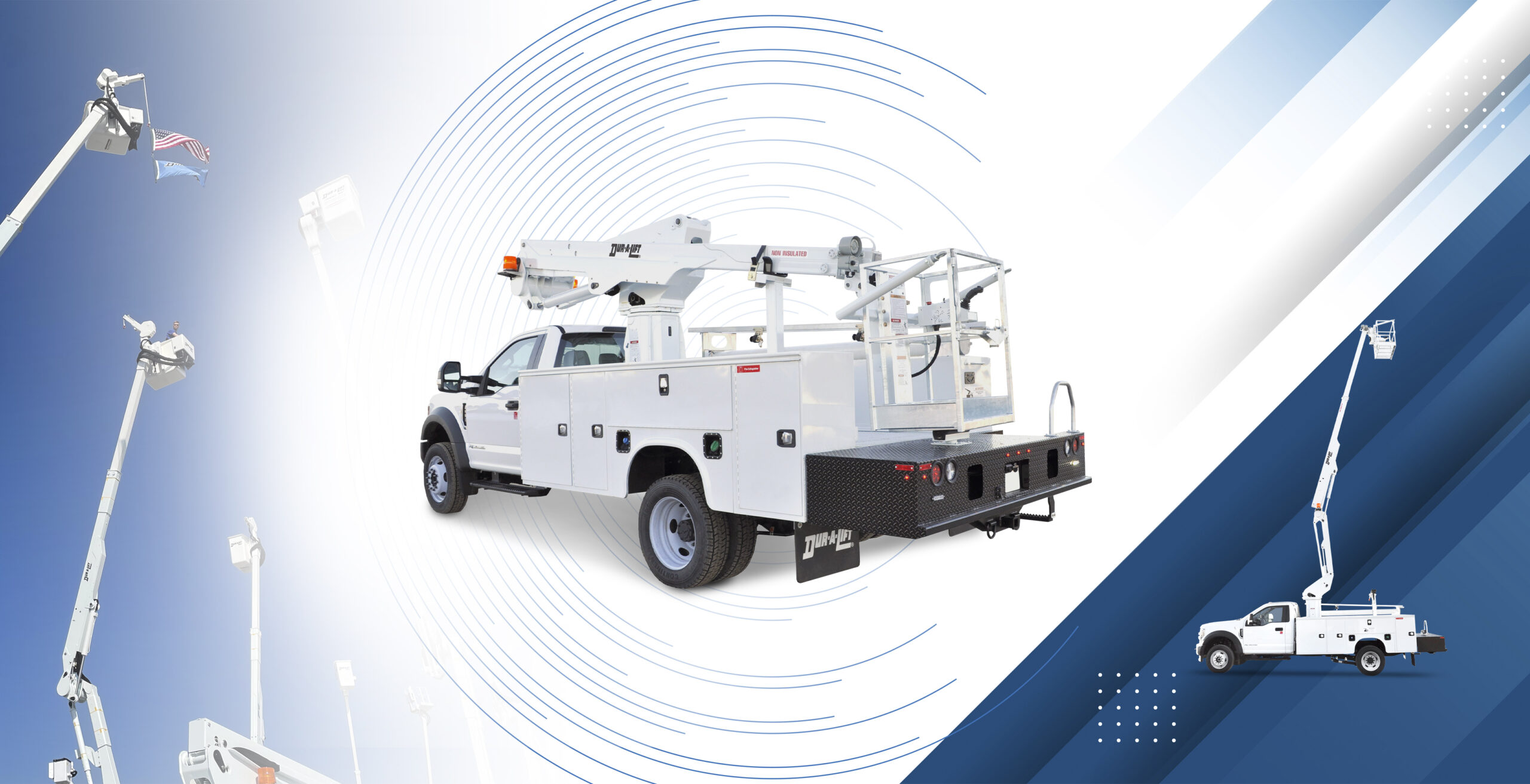 Cable Placing & Fiber Splicing Bucket Trucks | Dur-A-Lift